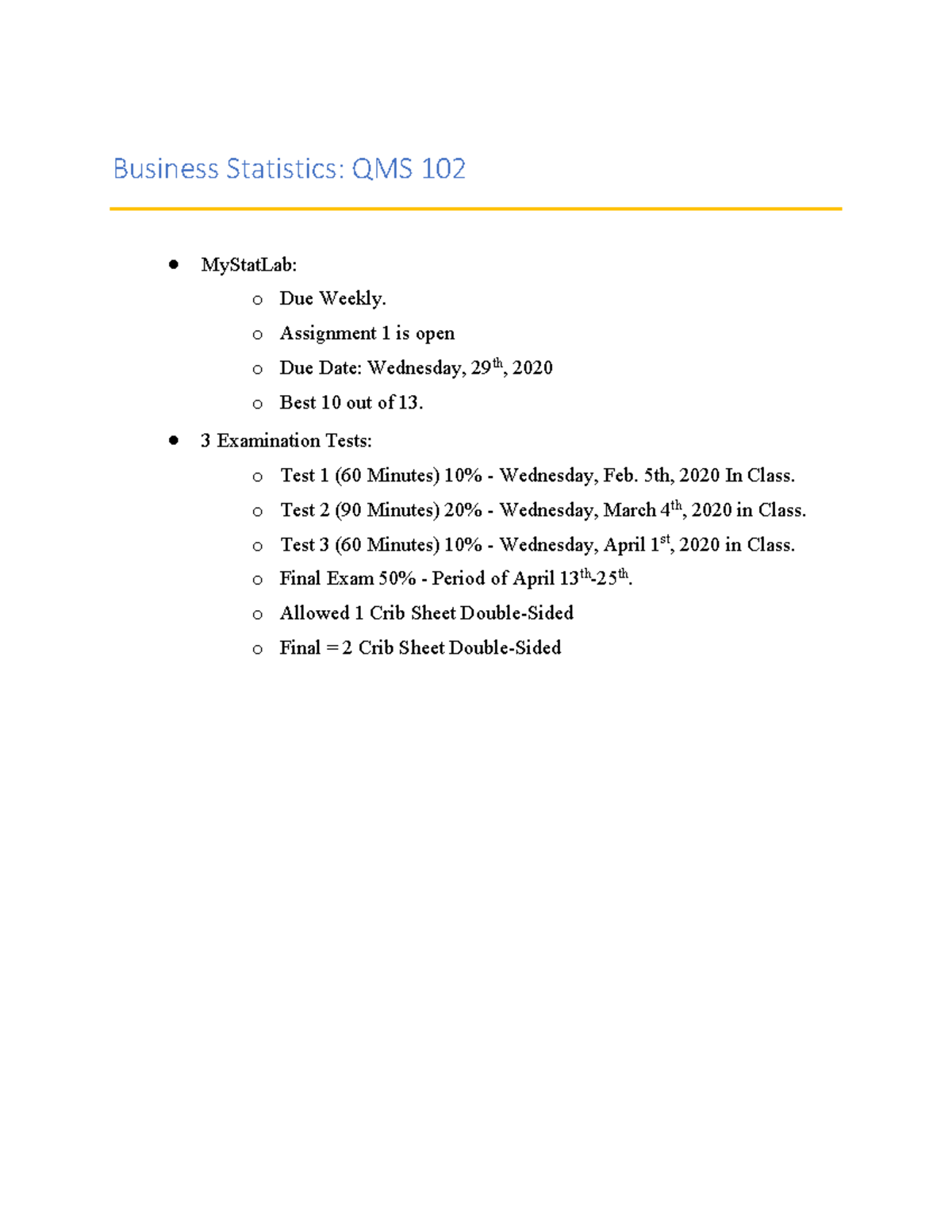 Lecture 1 Great Notes Warning Tt Undefined Function 32 Business Statistics Qms 102