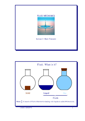 Lecture 03 slides - FLUID MECHANICS Lecture 3: Fluid in Motion ...