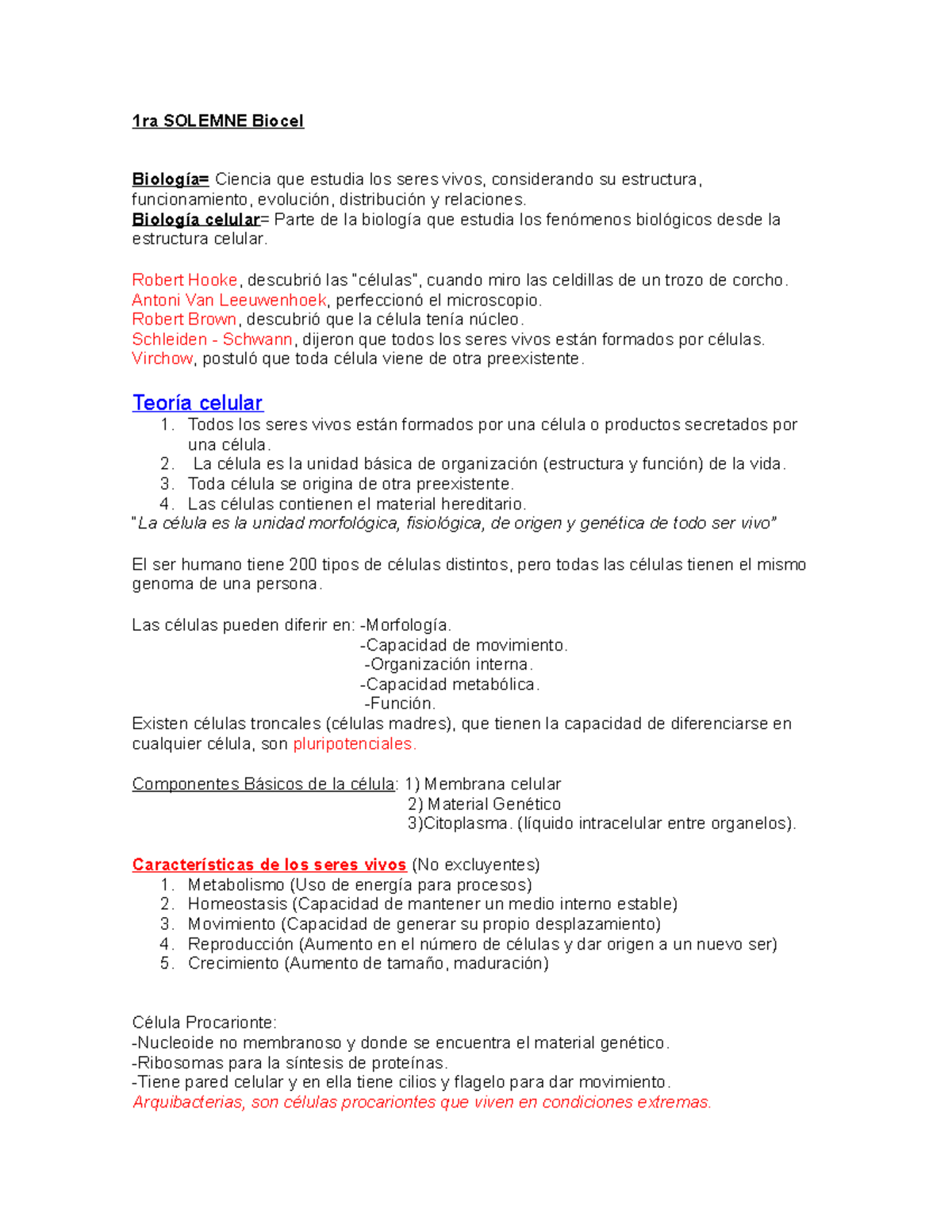 1ra Solemne Biocel - Disfrute - 1ra SOLEMNE Biocel Biología= Ciencia ...