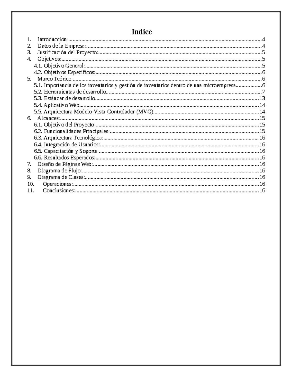 TA1 Desarrollo Web Integrado - Indice - Studocu