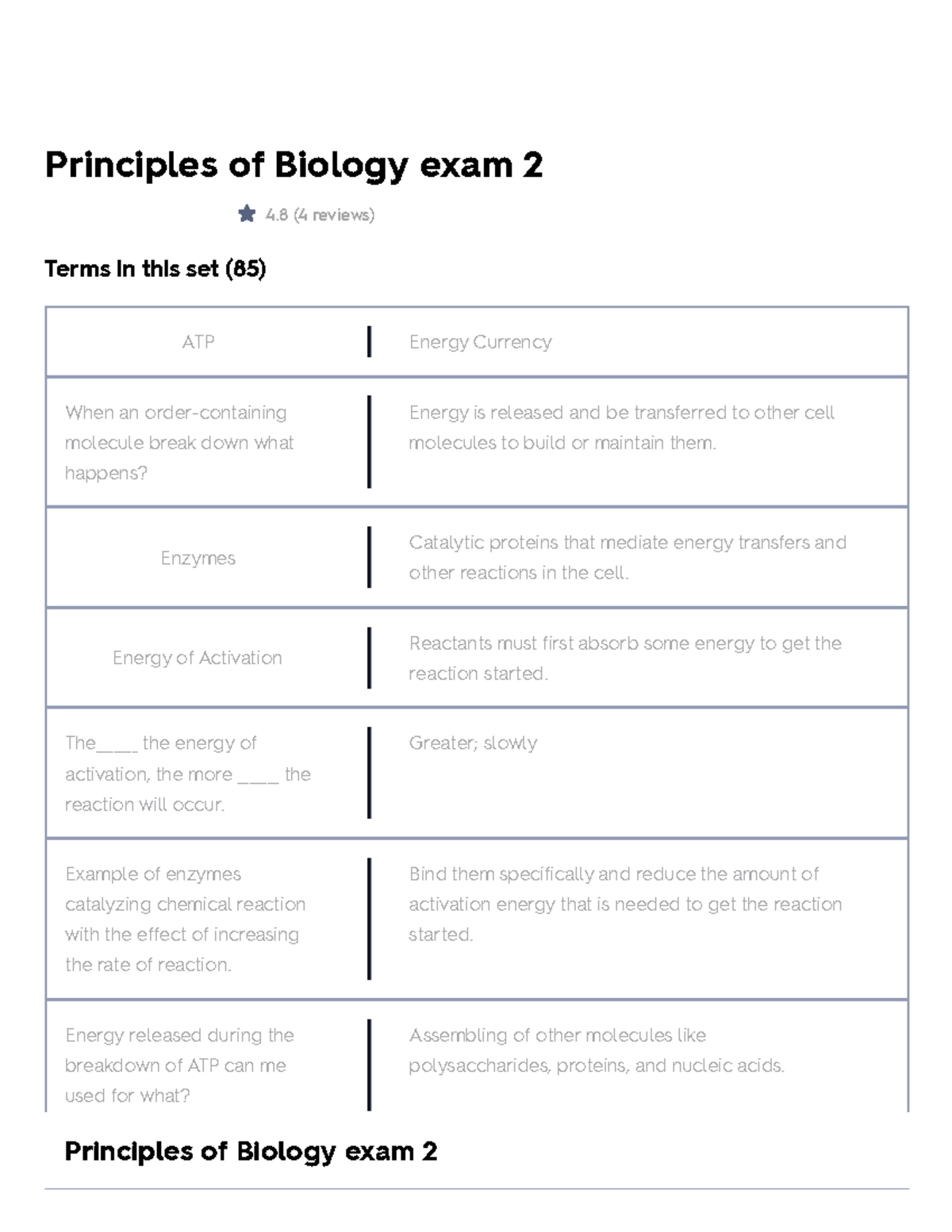 Principles of Biology exam 2 Flashcards Quizlet - Principles of Biology ...