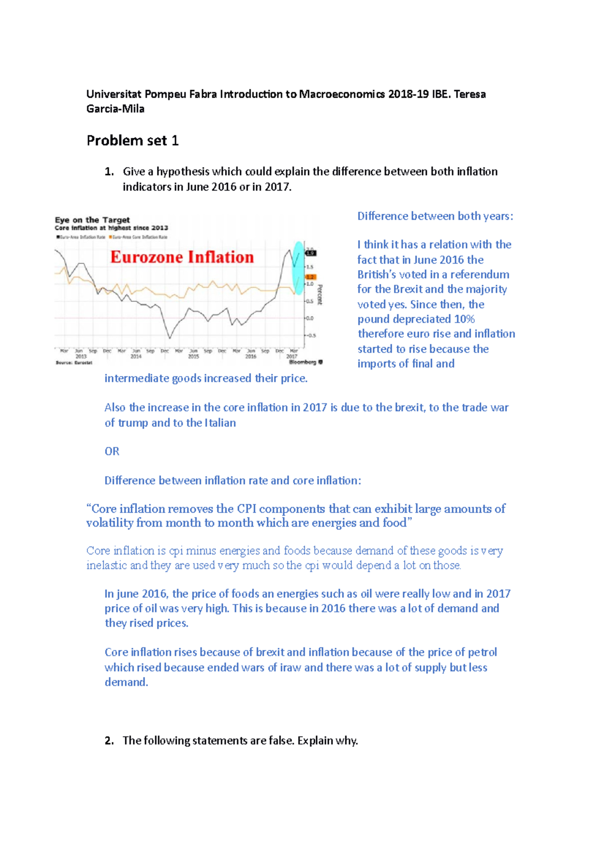 Problem set 1 macro - Universitat Pompeu Fabra Introduction to Macroeconomics 2018‐19 IBE ...