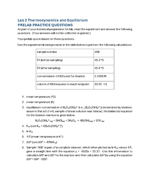 CHM 116 00 Exam 4 Practice Questions - DISCLAIMER: We are providing ...