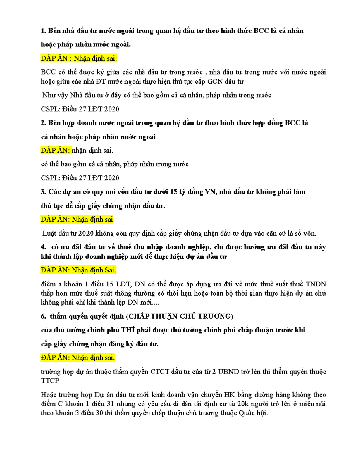 715973505 O N TA P MO N LUA T ĐA U TU - Bên nhà đầu tư nước ngoài trong quan hệ đầu tư theo hình ...