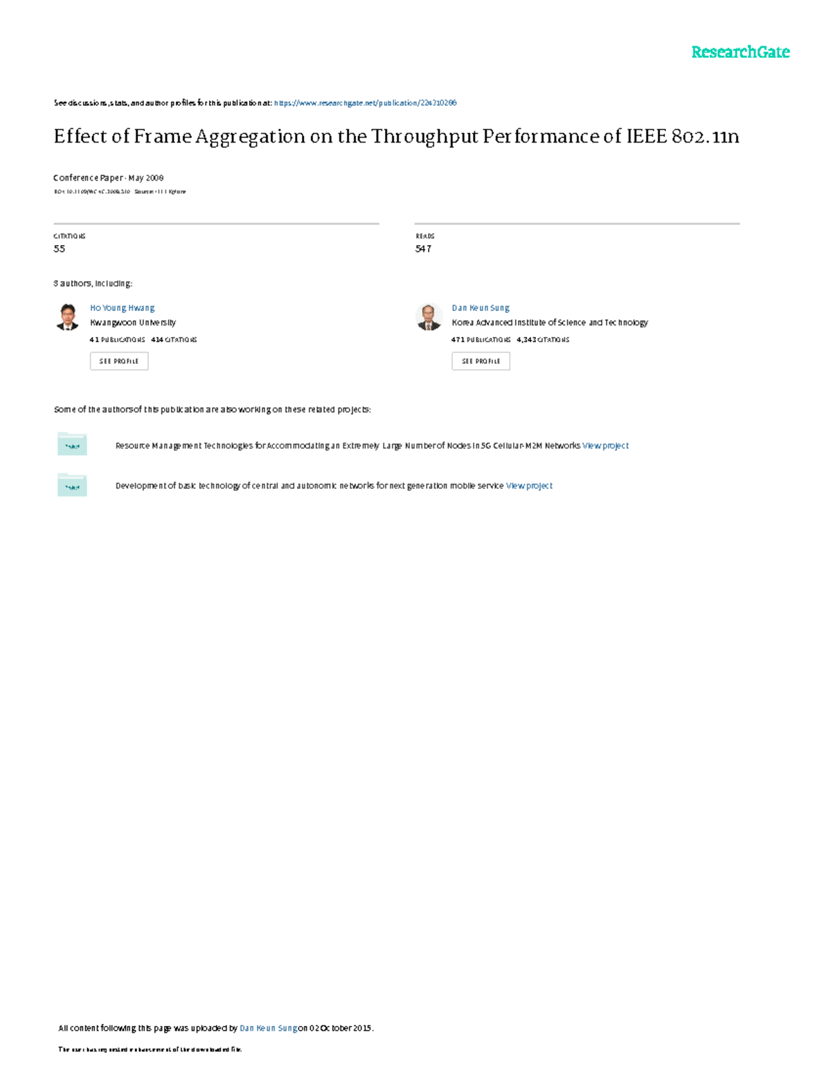 Effect Of Frame Aggregation On The Throughput Perf The User Has Requested Enhancement Of The