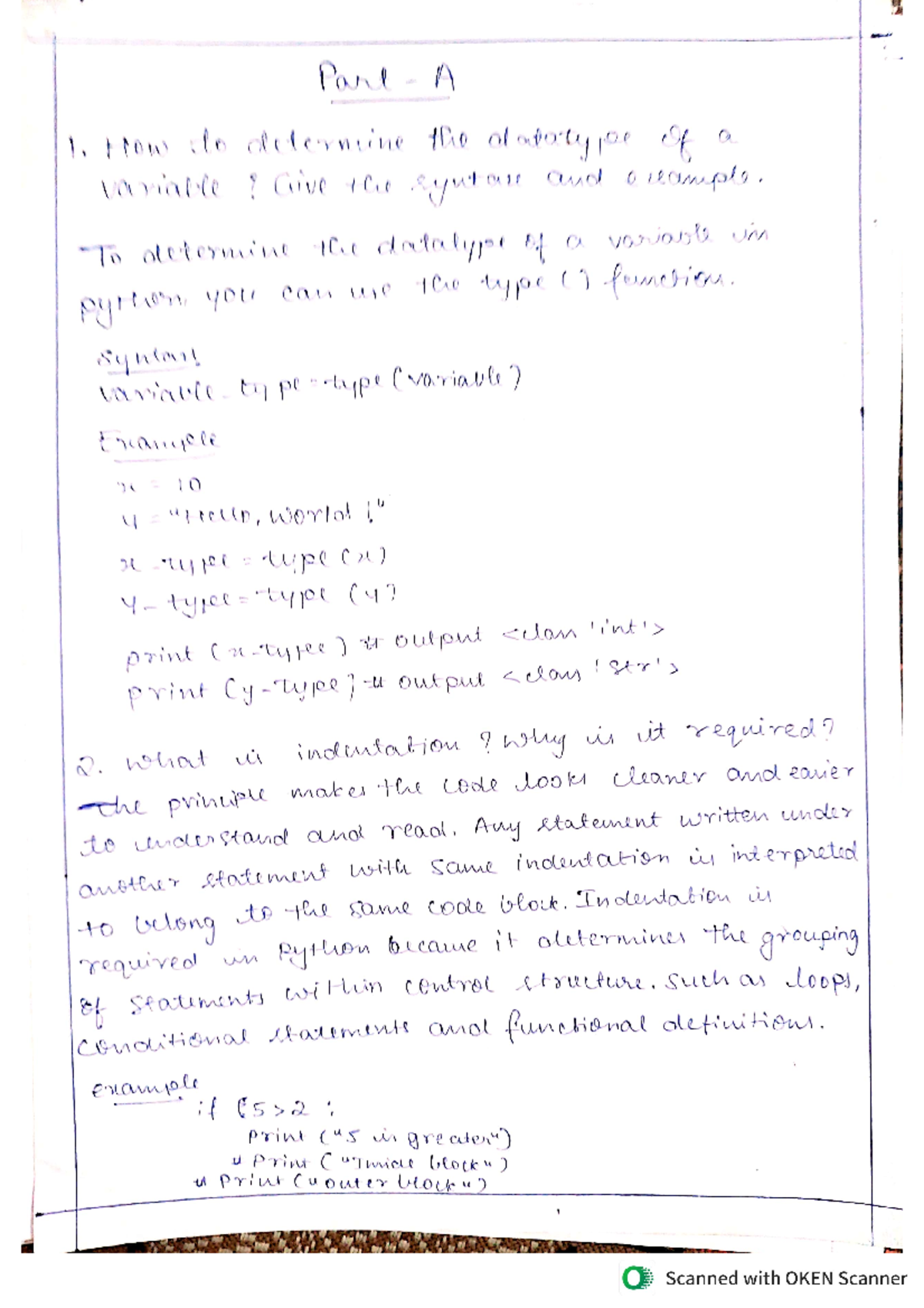 Gopi python assignment - Bachelor of Computer Application - Studocu