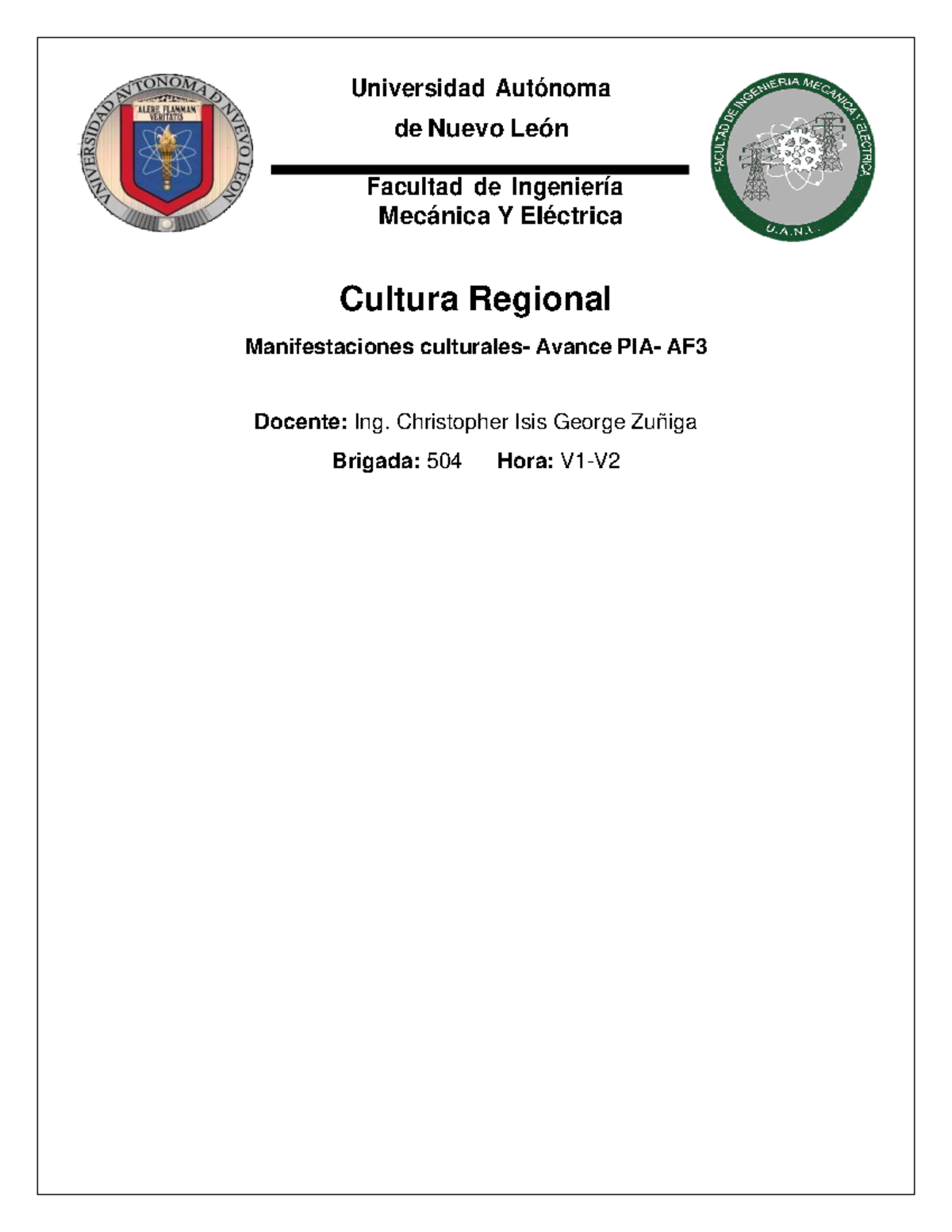 AF3-Avance PIA Cultura Regional - Cultura Regional Manifestaciones ...