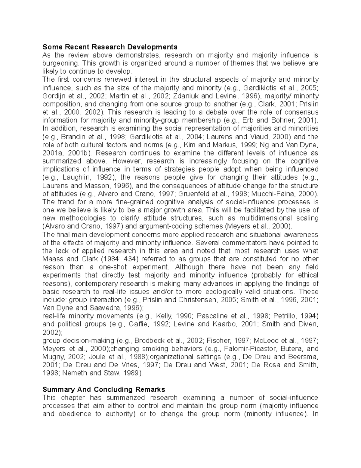 Some Recent Research Developments - This growth is organized around a ...