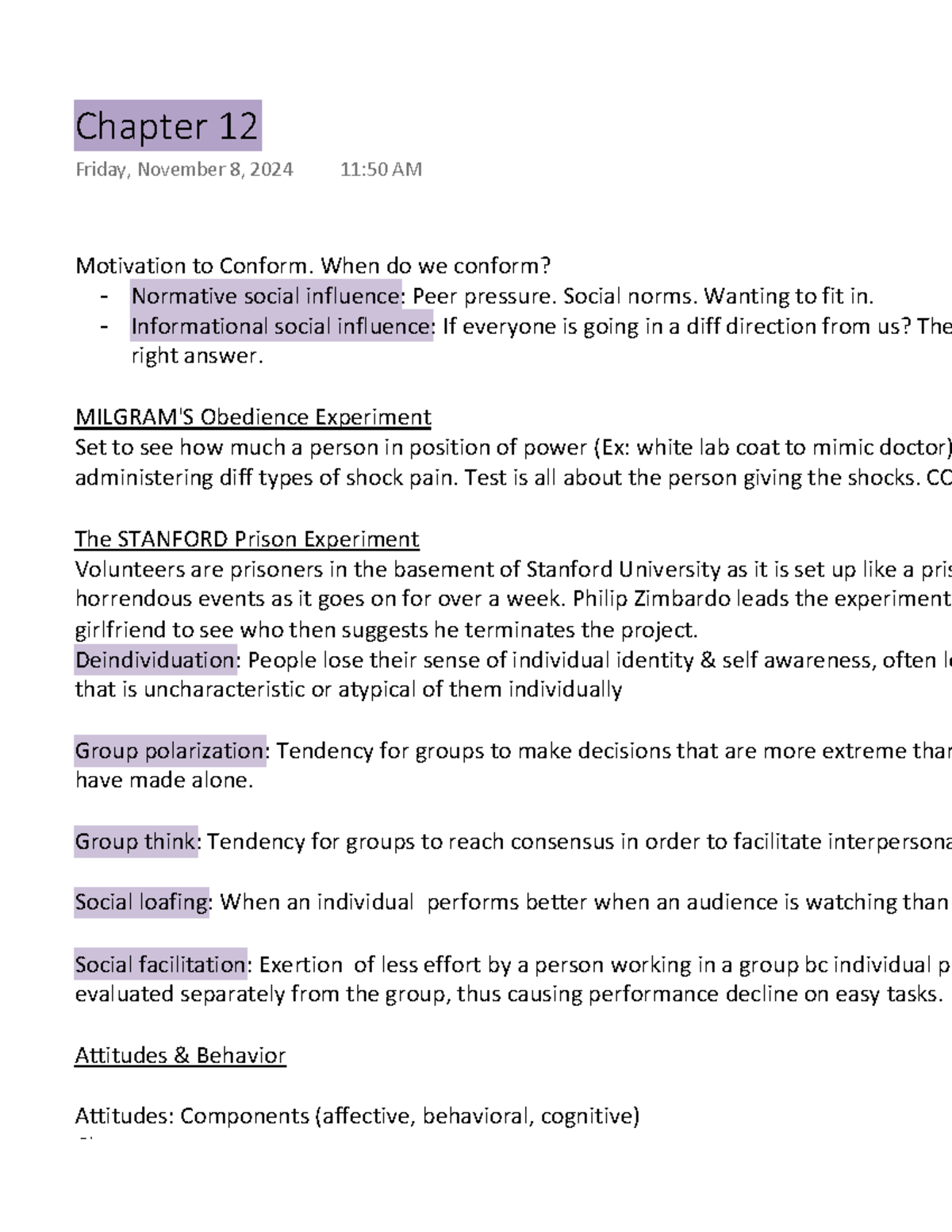Chapter 12 - Revised notes based off of the textbook, lecture and ...