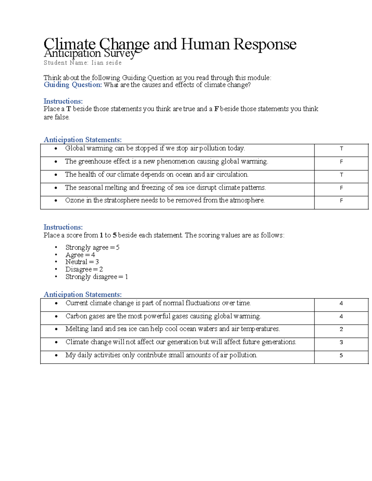 04 00 anticipation survey - Climate Change and Human Response ...