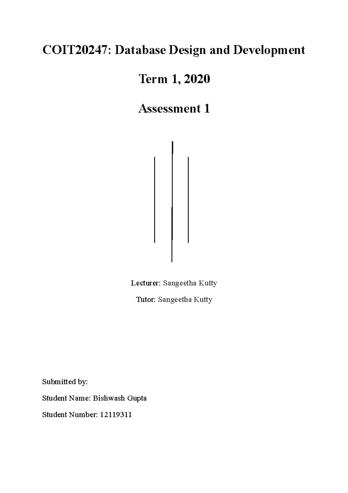 COIT20247 assignment 1 solution - COIT20247: Database Design and ...