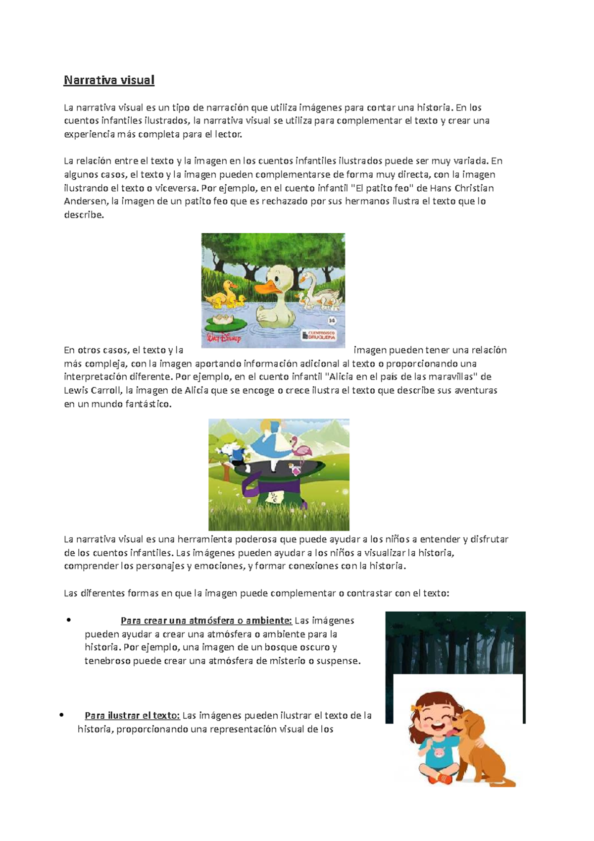 Narrativa visual - En los cuentos infantiles ilustrados, la narrativa ...