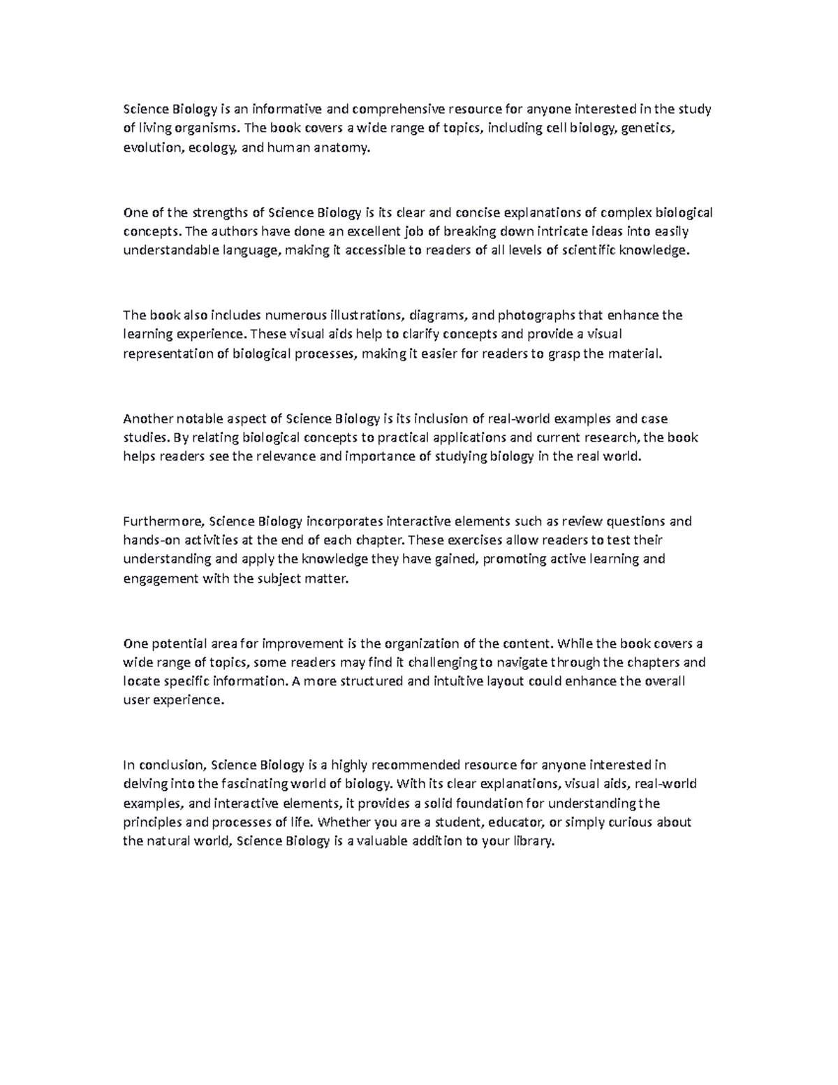 Exploring the Wonders of Life - Science Biology is an informative and ...