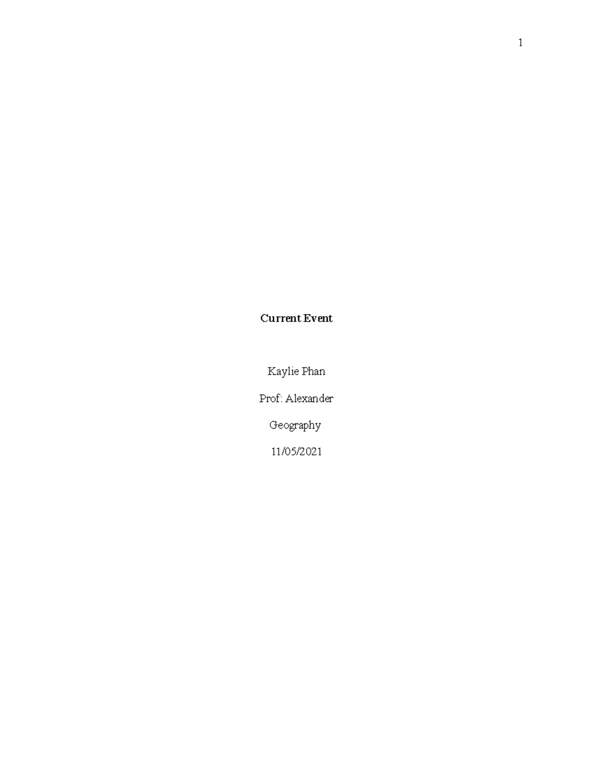 Current event 1 For This Current Event Assignment Find An Article In