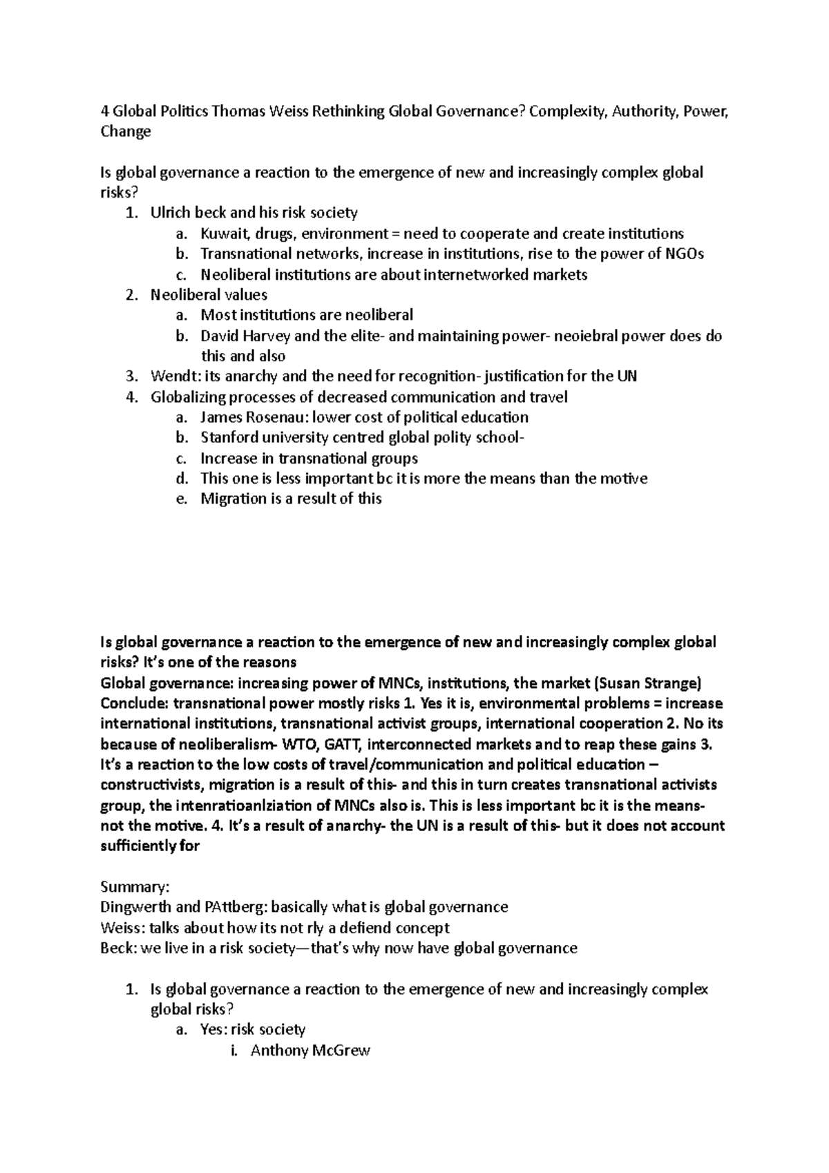 4 Global Politics Thomas Weiss Rethinking Global Governance - Ulrich ...