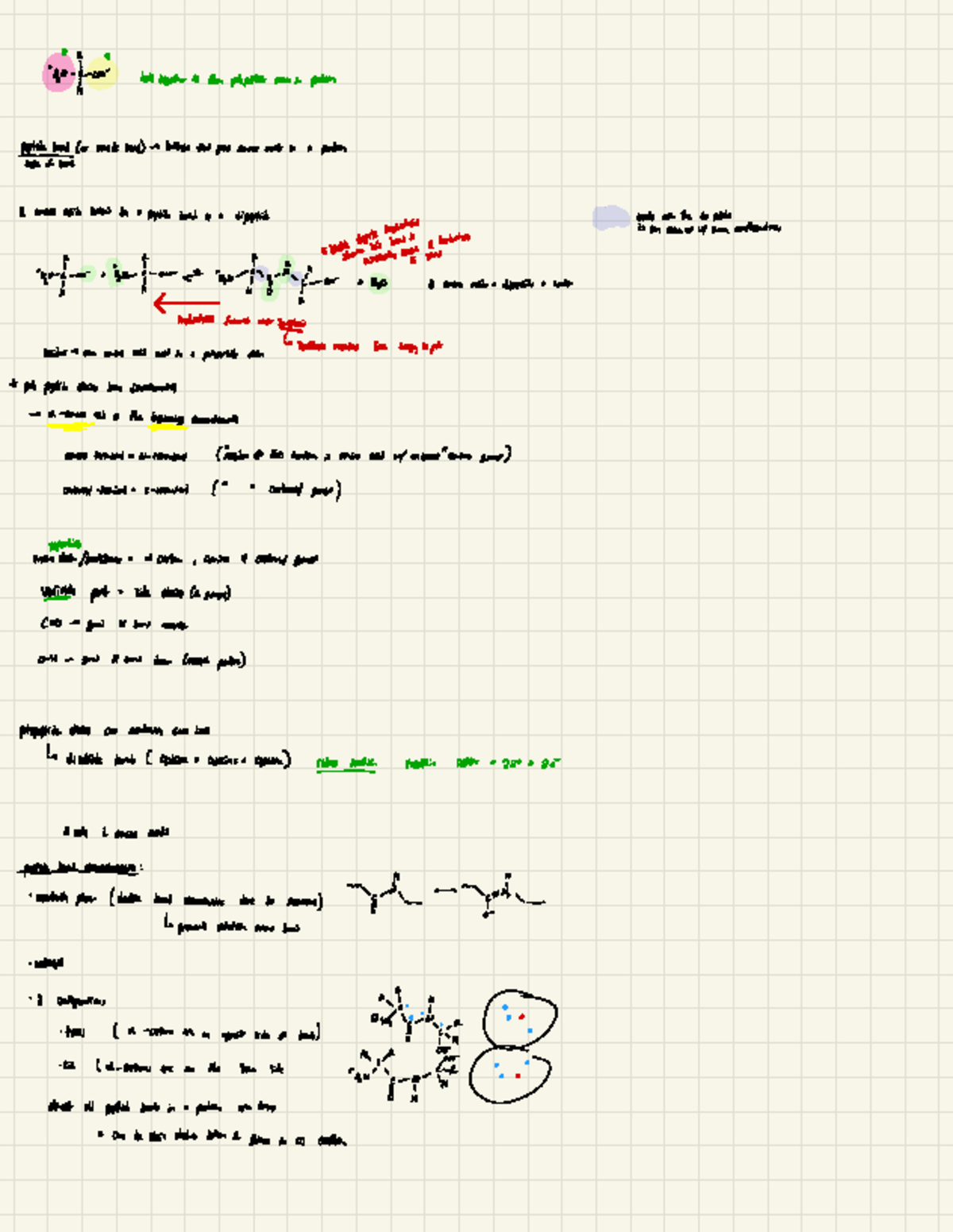 Ch 4 notes - Chapter 4 - * R * ↓ I HN- i - coo link together to form ...