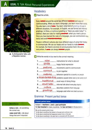 World english 2 answer key - WORKBOOK ANSWER KEY UNIT 1 FOOD FROM THE ...