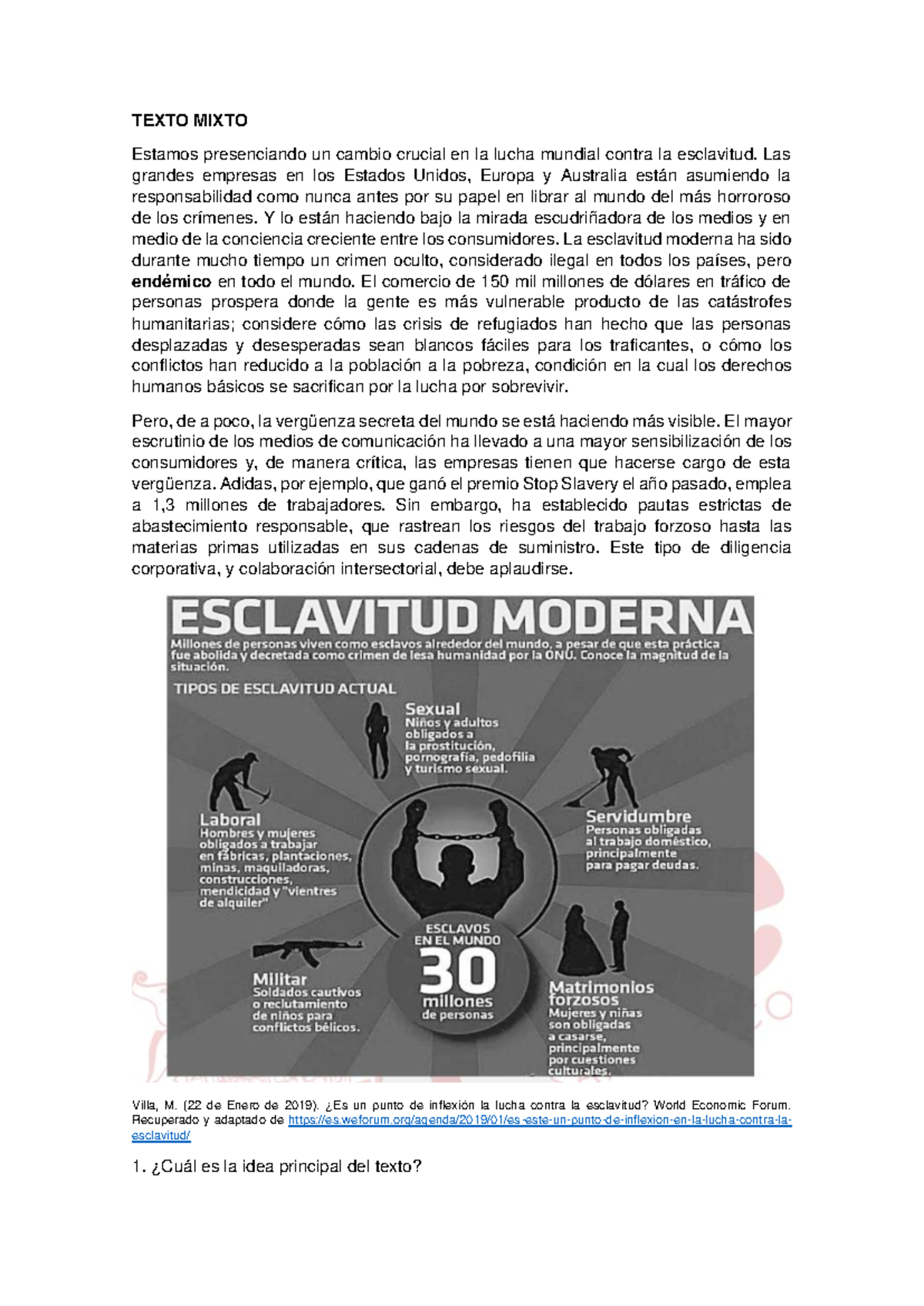 textos mixtos lenguaje - TEXTO MIXTO Estamos presenciando un cambio ...