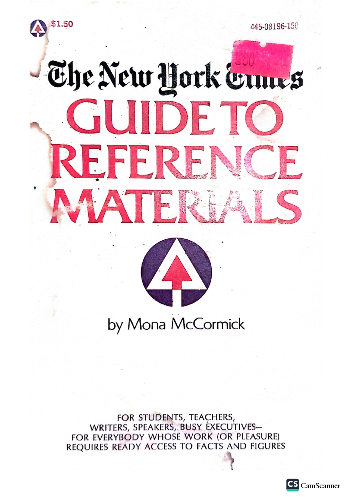 Nytimes guide to reference materials - Research Methods - Studocu