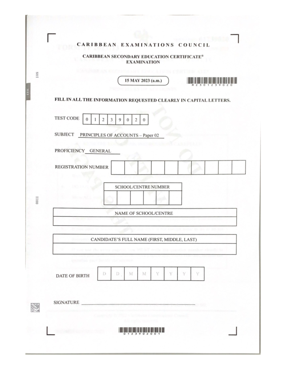 Csec principles of accounts 2023 mj - CXC Mathematics - Studocu