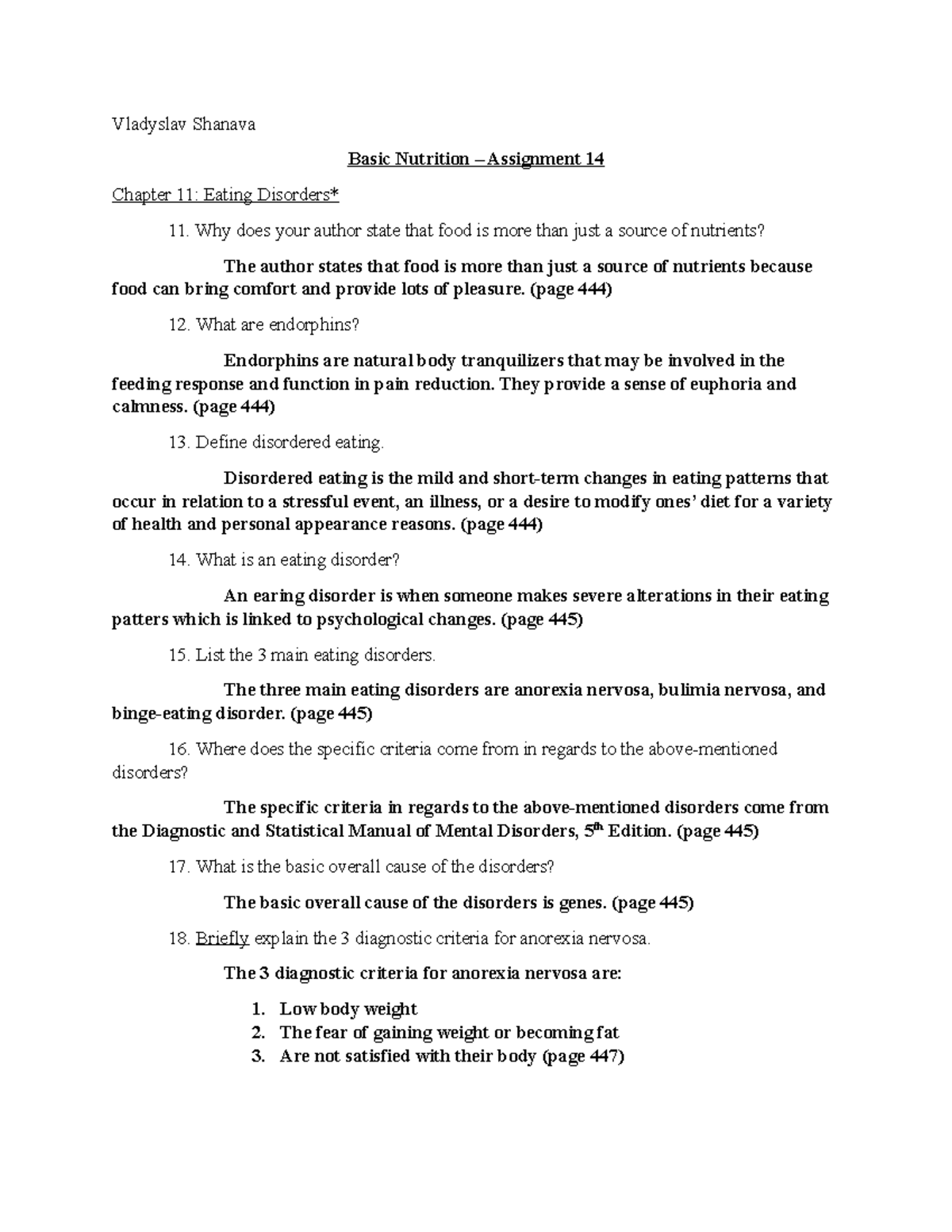 Basic Nutrition - Assignment 14 - Vladyslav Shanava - Vladyslav Shanava ...