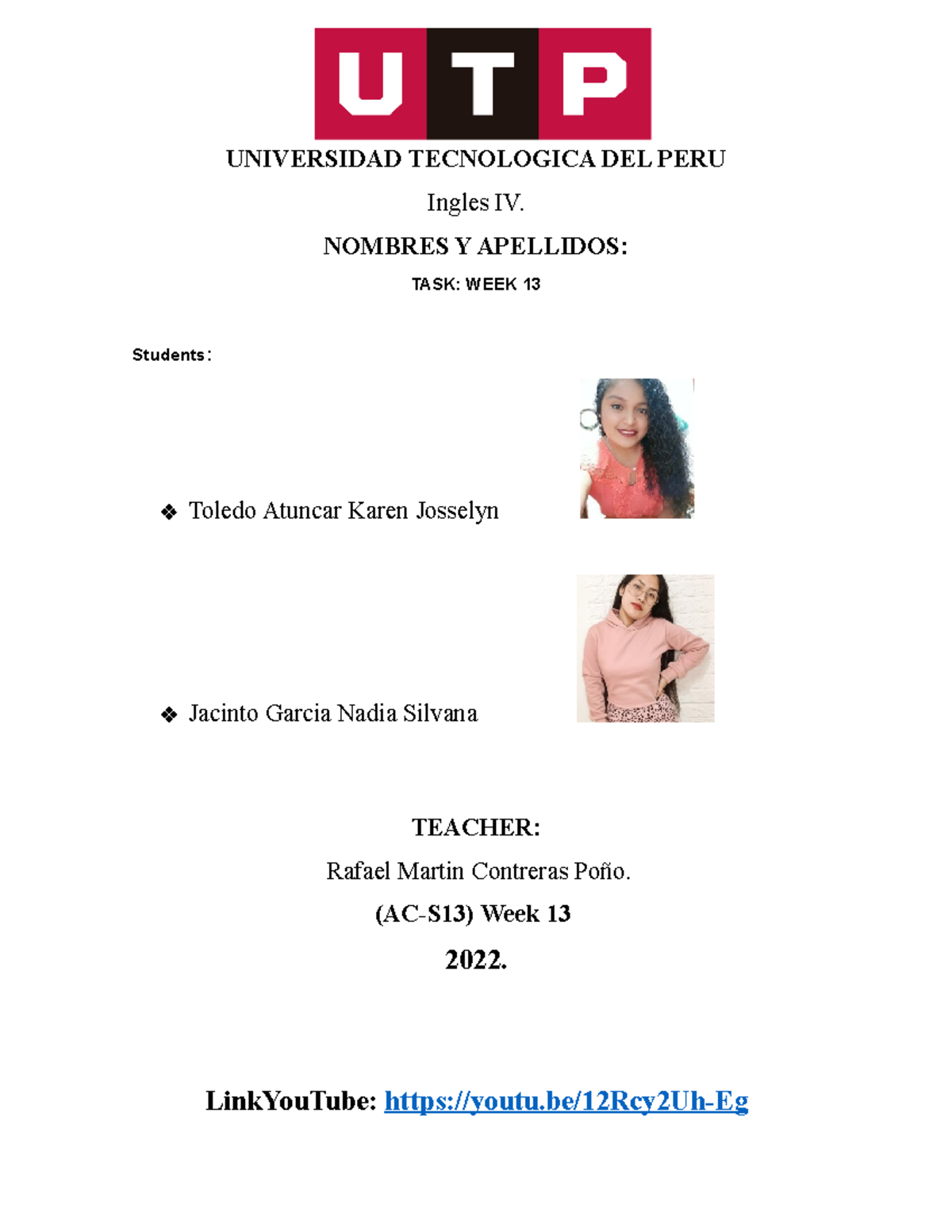 Nadia Jacinto Karen Toledo. MP4. - UNIVERSIDAD TECNOLOGICA DEL PERU ...
