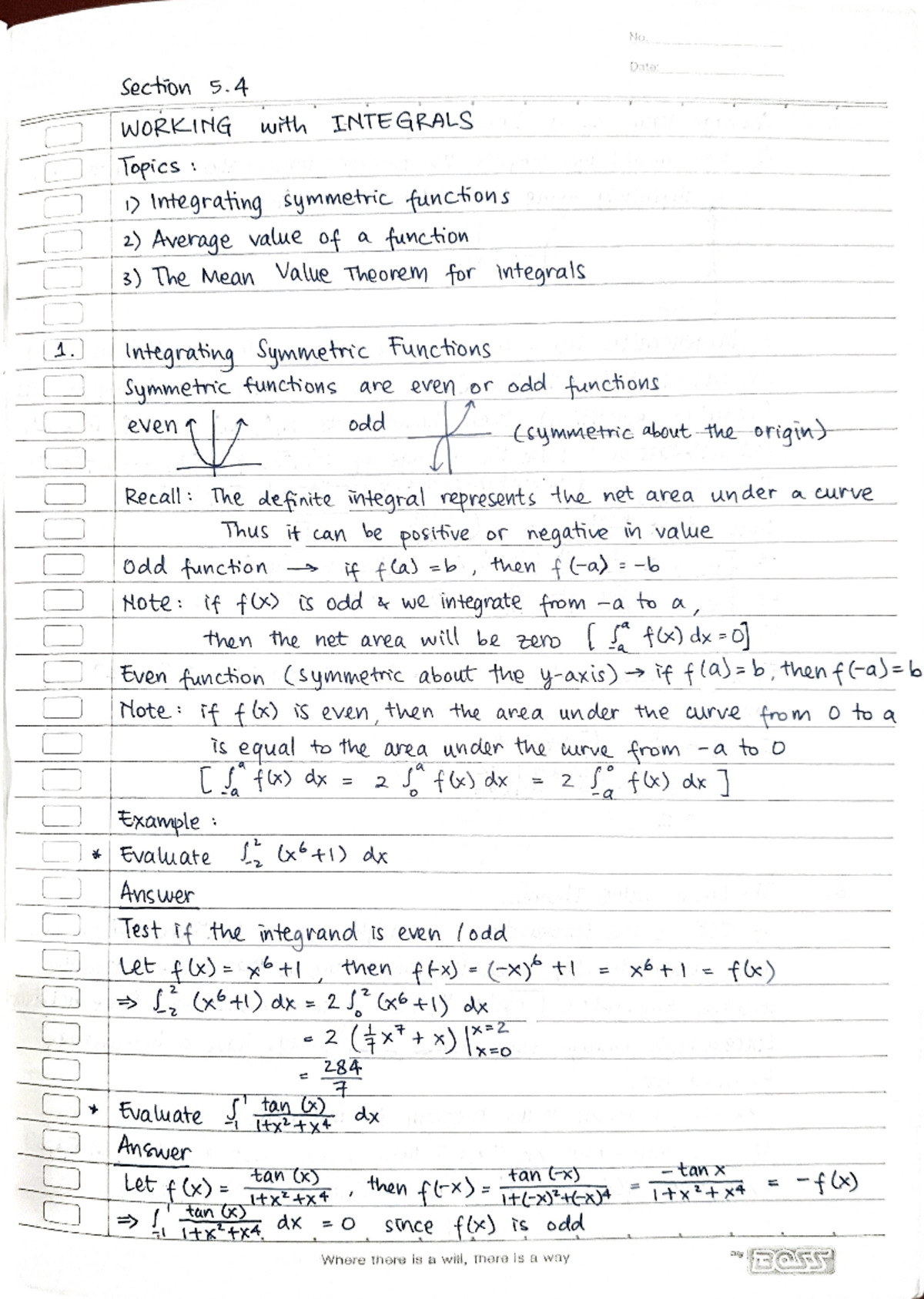 MATH2200 Calc I Working with Integrals - MATH 2200 - Studocu