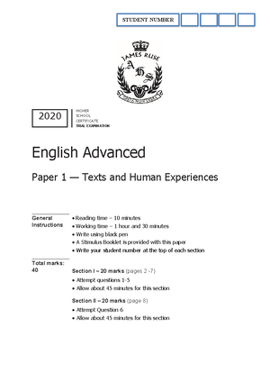 Sample Paper 1 - NESA - These are all practice materials that will help ...