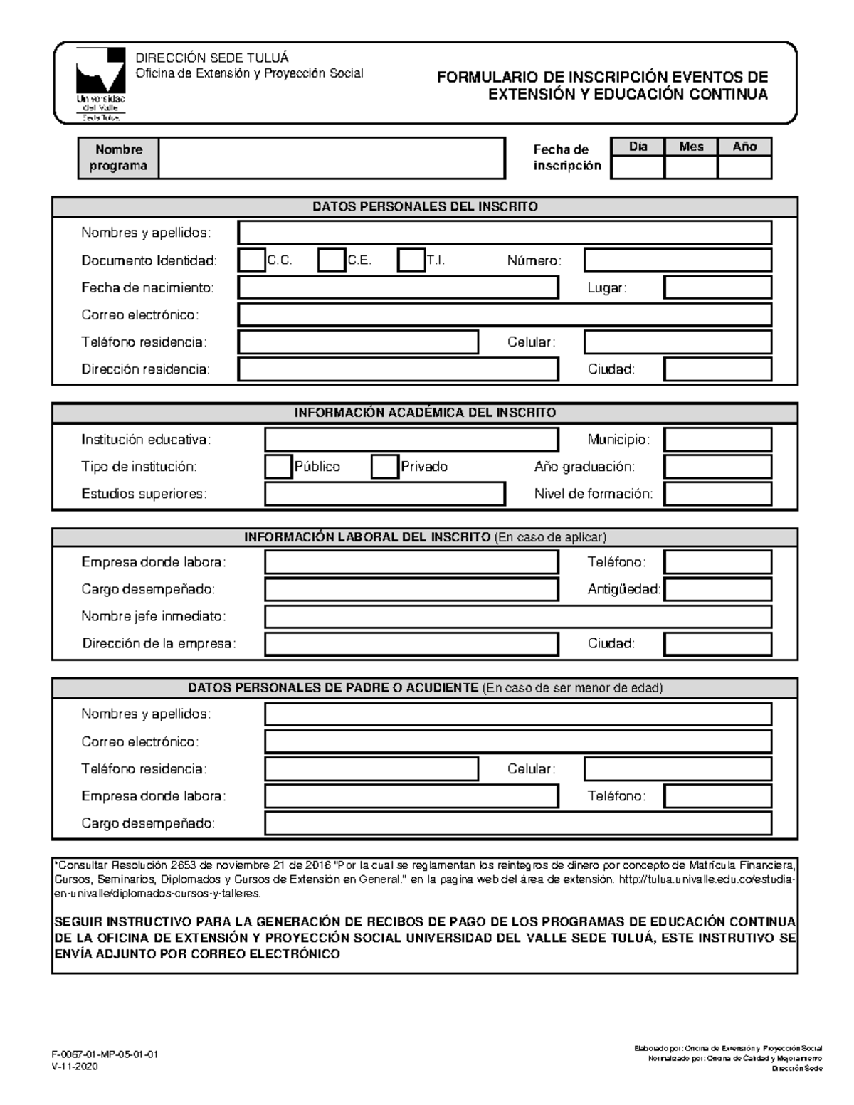 3.F-0067-01-MP-05-01-01 Form. Inscrip. Eventos de Ext. y Edu. Contin. V ...
