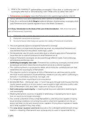 Tutorial 1- Introduction to Constitutions - TUTORIAL 1: INTRODUCTION TO CONSTITUTIONS What kinds ...