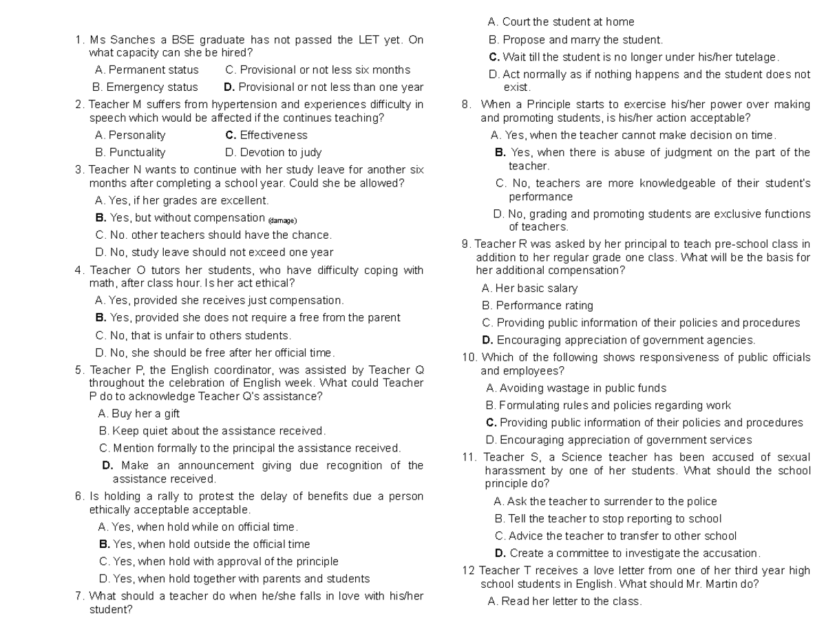 7Mix - education let review - Ms Sanches a BSE graduate has not passed ...