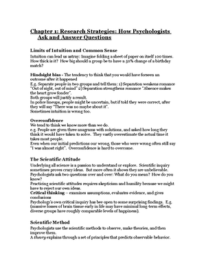 Psych 101 - Concept Map Pdf - Psych 101 - Studocu