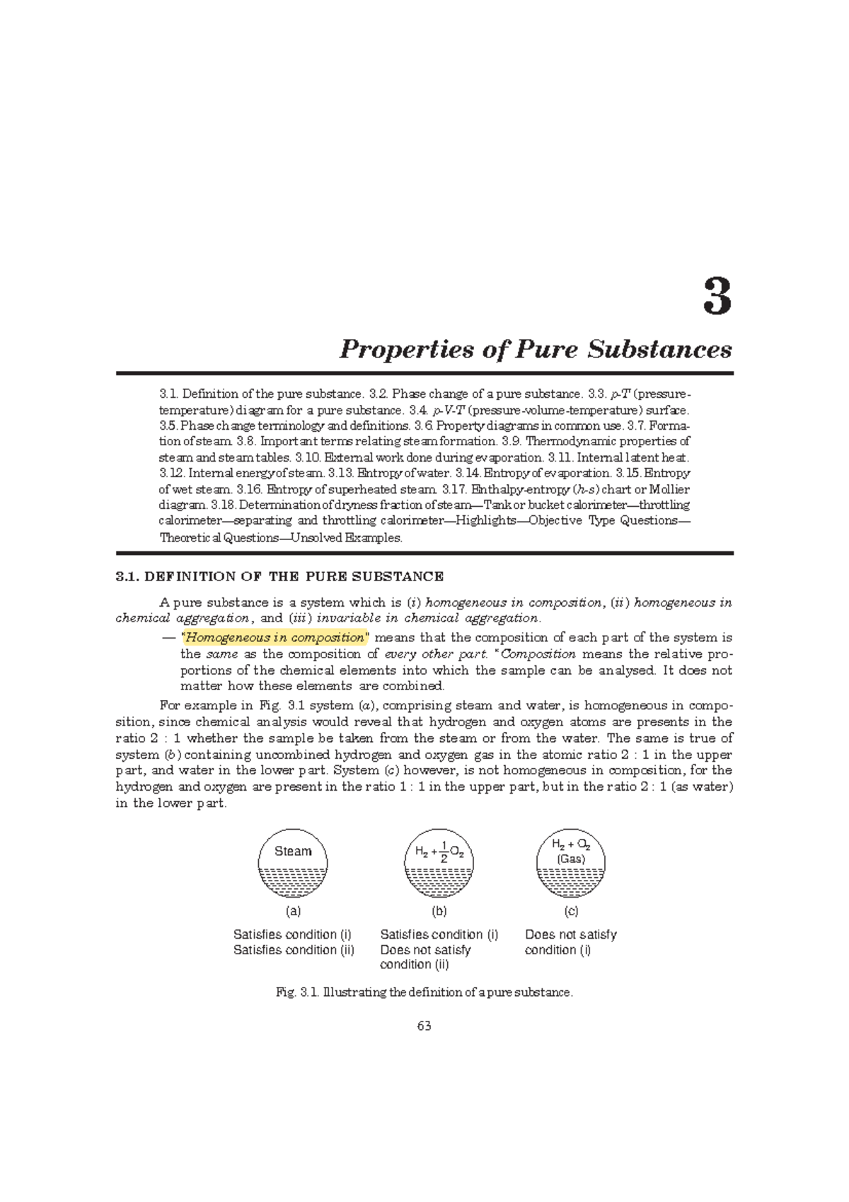Sheet pure substance Ans - 3 Properties of Pure Substances Definition ...