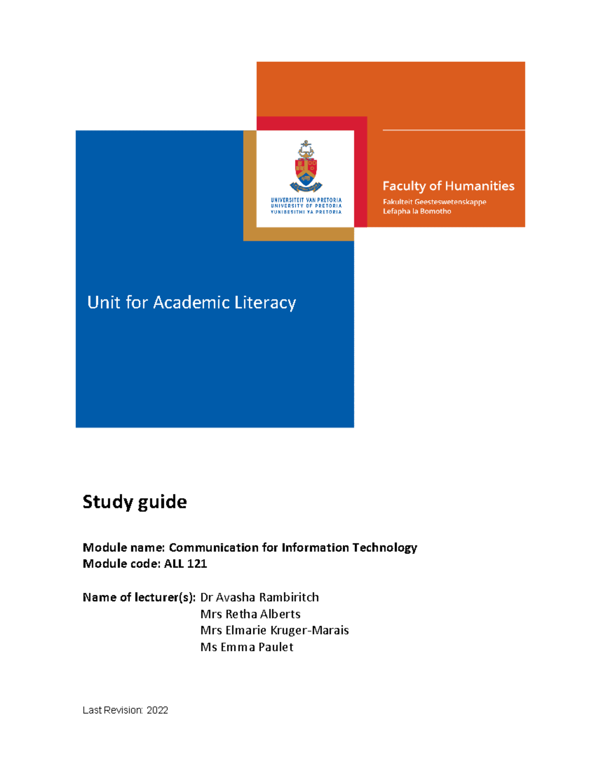 Study Guide - SUMMARY OF ALL RELAVANT INFORMATION TO COURSE - Study ...