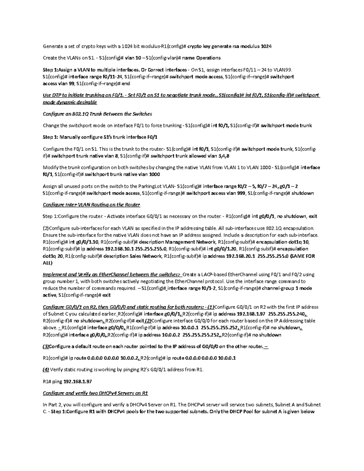 Cheat sheet 1 - best - Generate a set of crypto keys with a 1024 bit ...