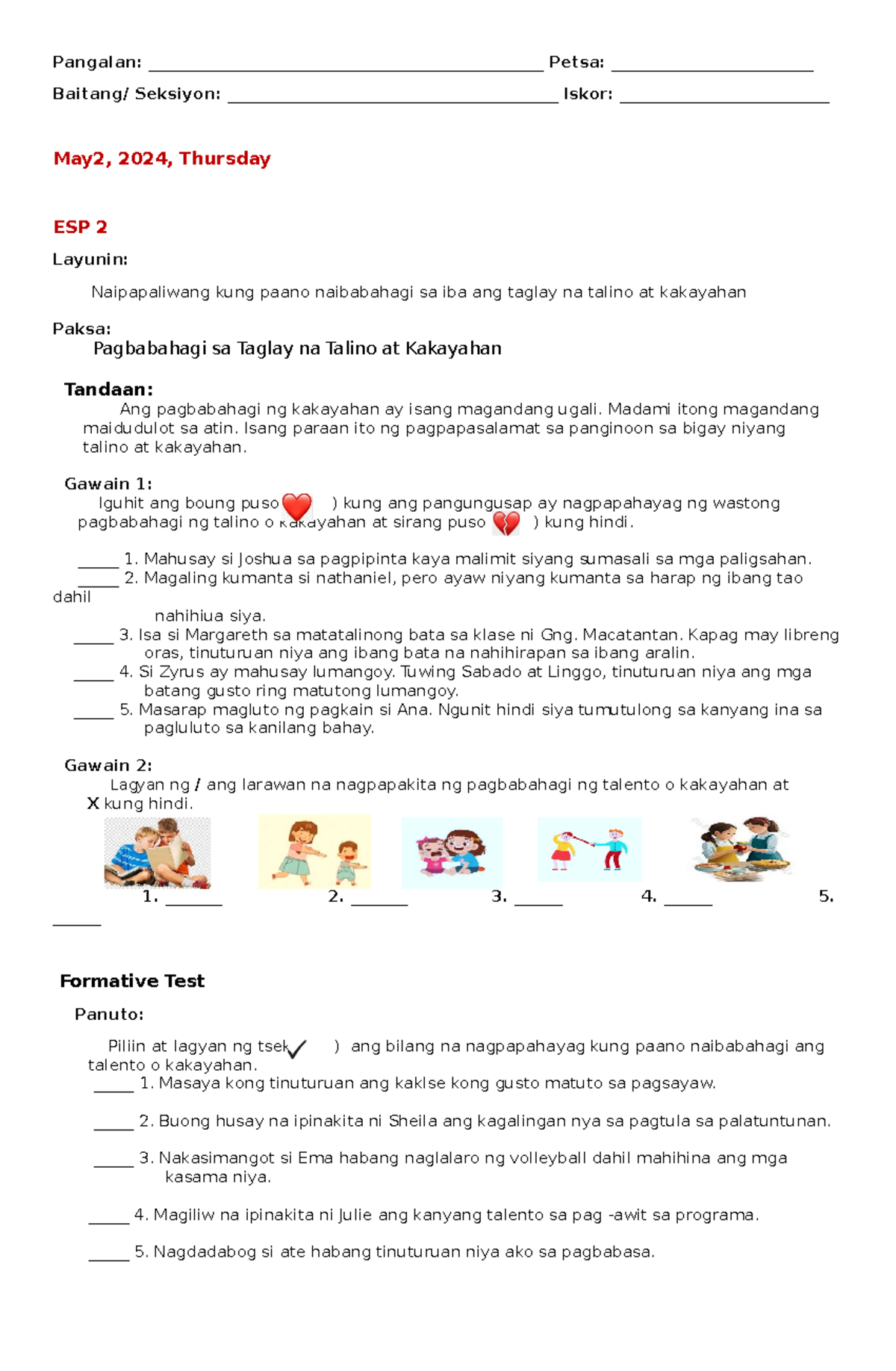 MAY-2- Default- Lesson-WEEK-5-Q4-2024 - Pangalan ...