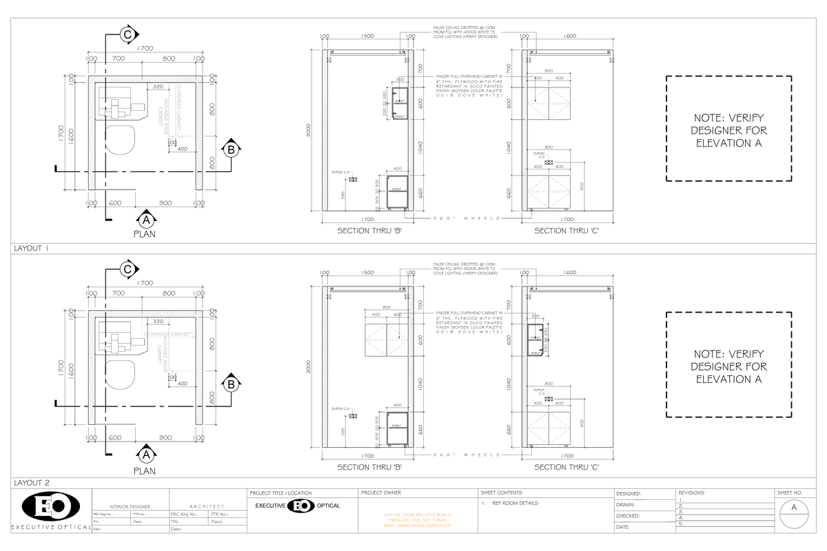 Compact REF ROOM 2023 - REF ROOM DETAILS - MOVABLE BASE CABINET ...