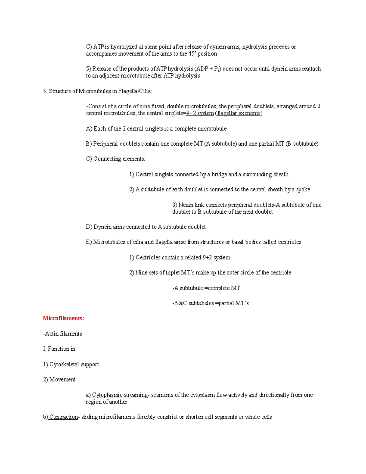 Cell bio-14 - cell biology notes - C) ATP is hydrolyzed at some point ...