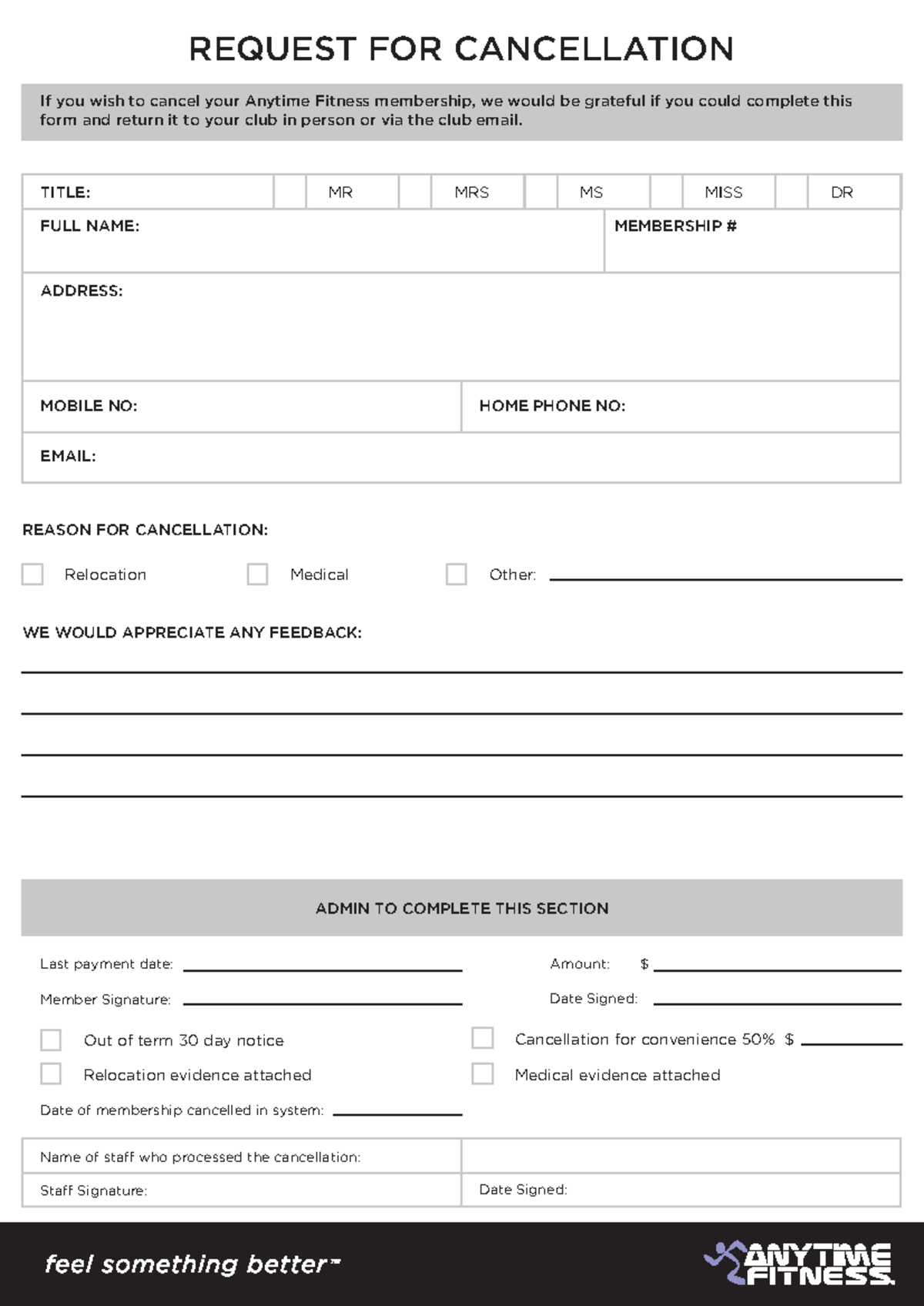 Cancellation Form - pdhpe notes - REQUEST FOR CANCELLATION If you wish ...