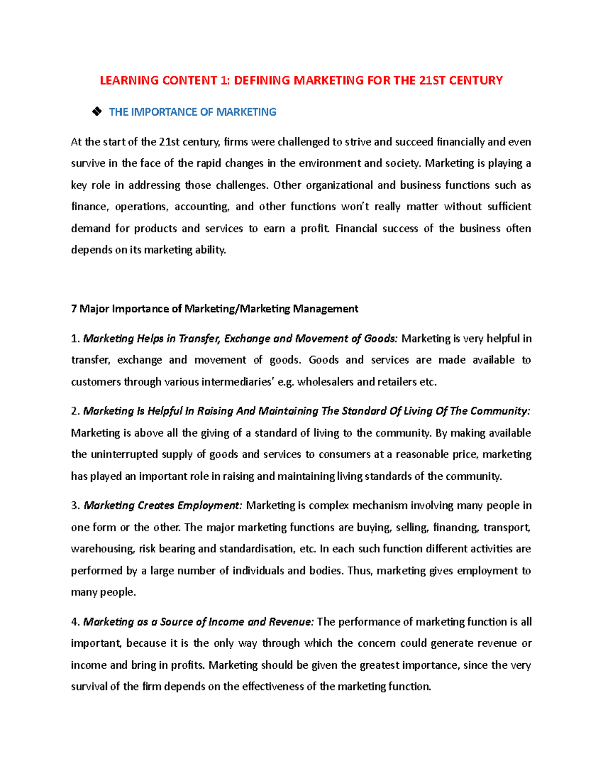Understanding Marketing Management Learning Content 1 LEARNING understanding-marketing-management-learning-content-1-learning