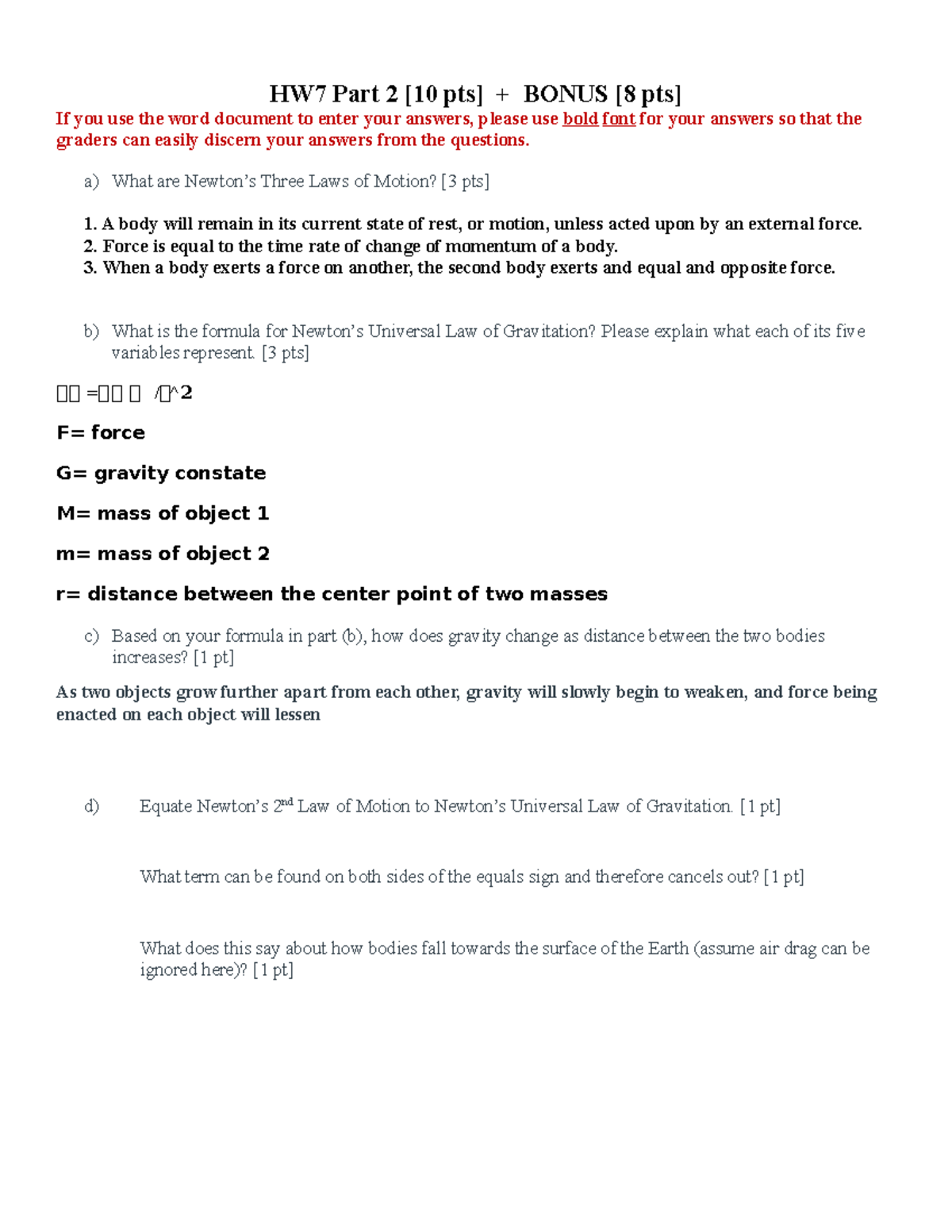 HW7 Part2 - part 2 homework for week 7 - HW7 Part 2 [10 pts] + BONUS [8 ...