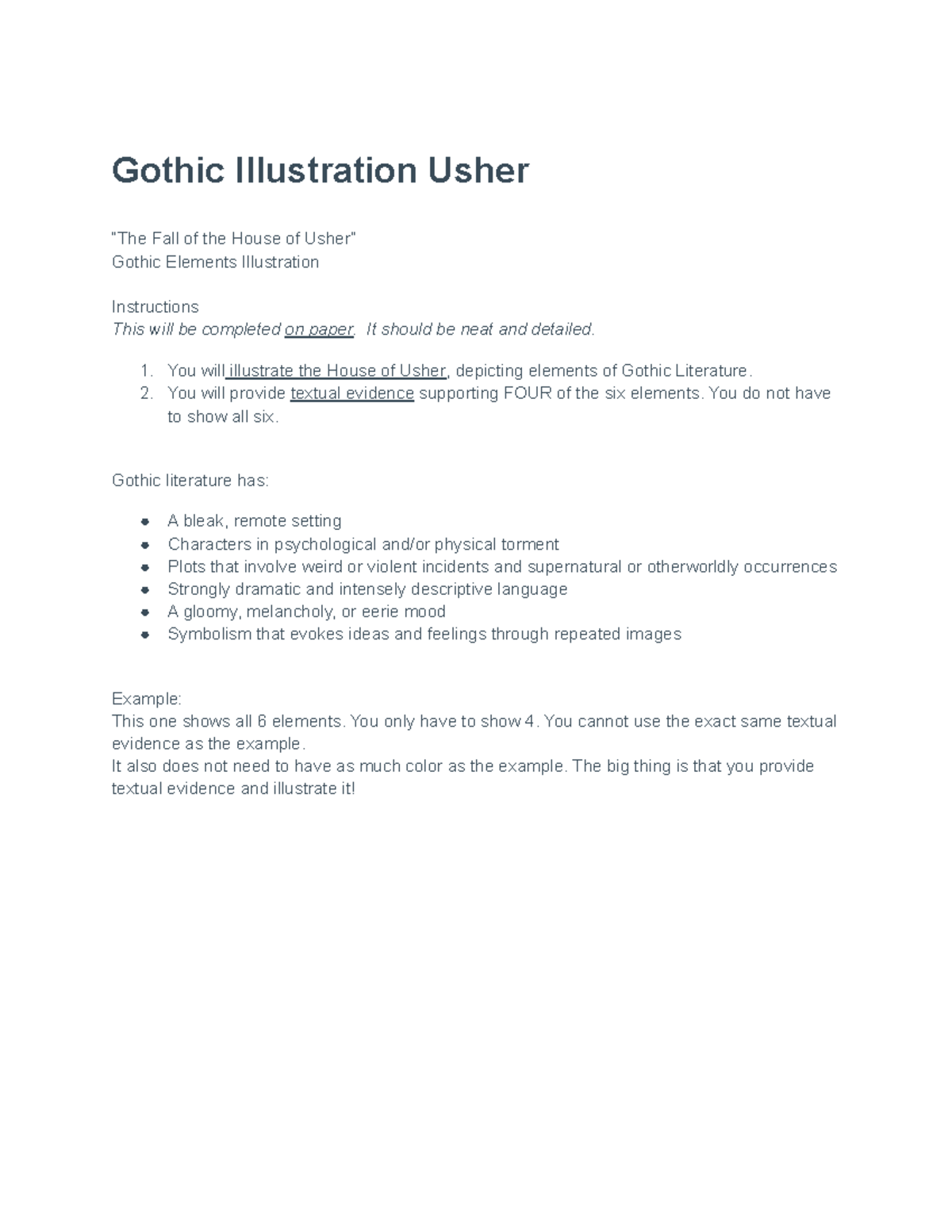 Gothic Illustration Usher - Gothic Illustration Usher