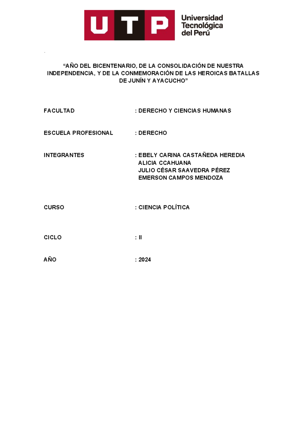 SO1.s1 - Tarea - TRABAJO - . “AÑO DEL BICENTENARIO, DE LA CONSOLIDACIÓN DE NUESTRA INDEPENDENCIA ...