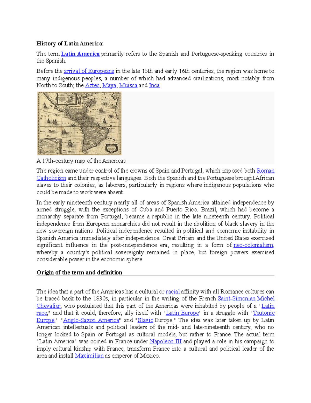 History of Latin America - Before the arrival of Europeans in the late ...