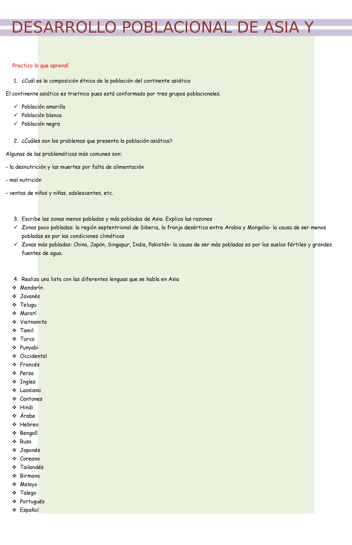 Guia 3 Sociales - ghhgjgj - DESARROLLO POBLACIONAL DE ASIA Y Practico ...