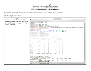 4-2 Lab Worksheet - Coursework - CYB 230 Module Four Lab Worksheet ...