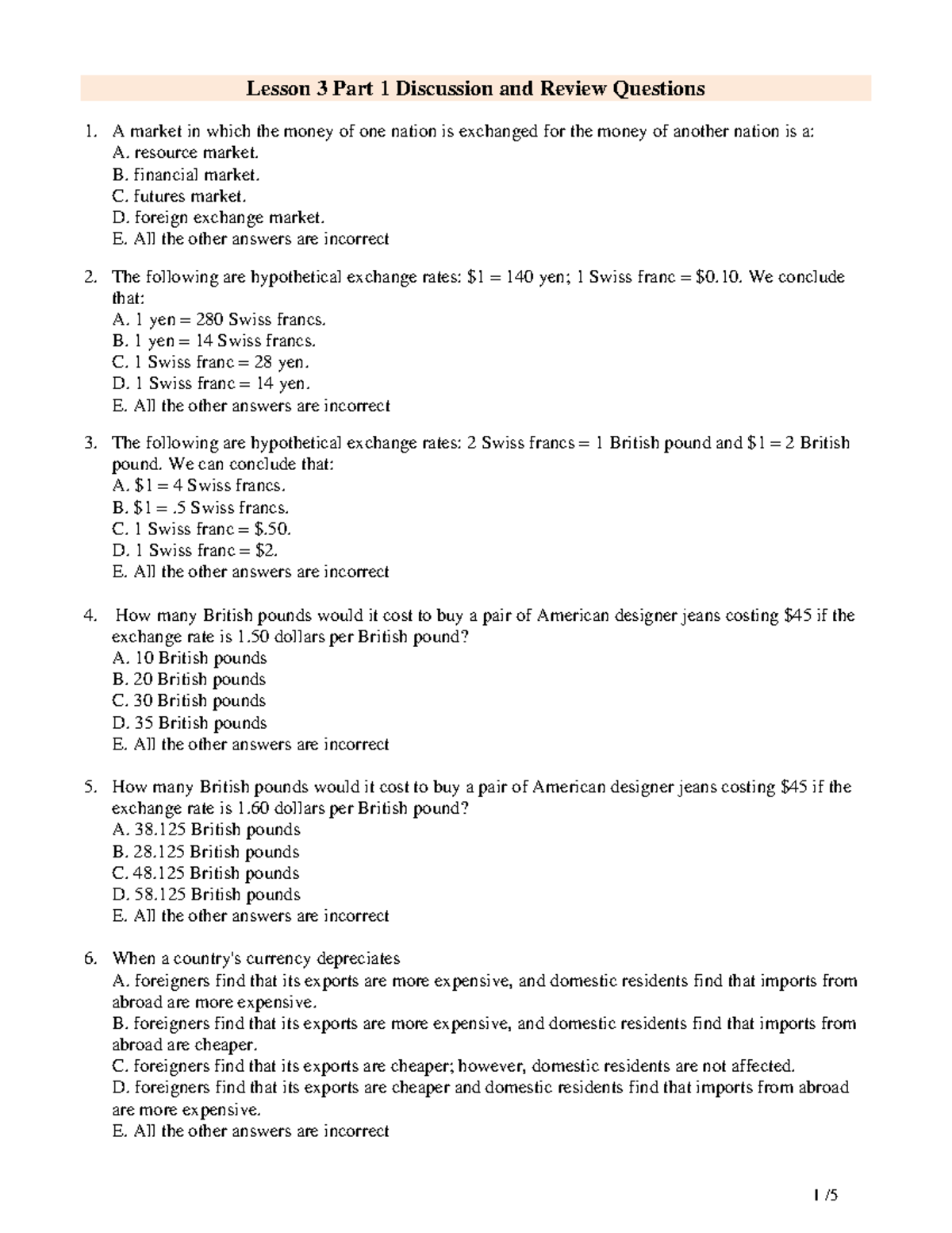 Lesson 3 Part 1 Discussion and Review Questions - Lesson 3 Part 1 ...