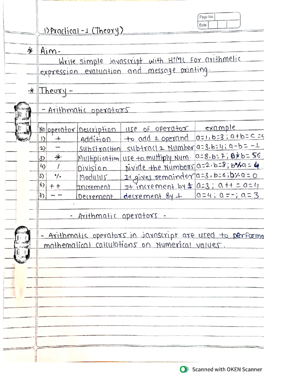 Css pr 1 to 11 - Client Side Scripting - Page No. Date (Theory) Aim ... Css pr 1 to 11 - Client Side Scripting - Page No. Date (Theory) Aim ...