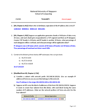 Tutorial 3 - ccccc - Page 1 of 2 National University of Singapore School of Computing CS2105 ...