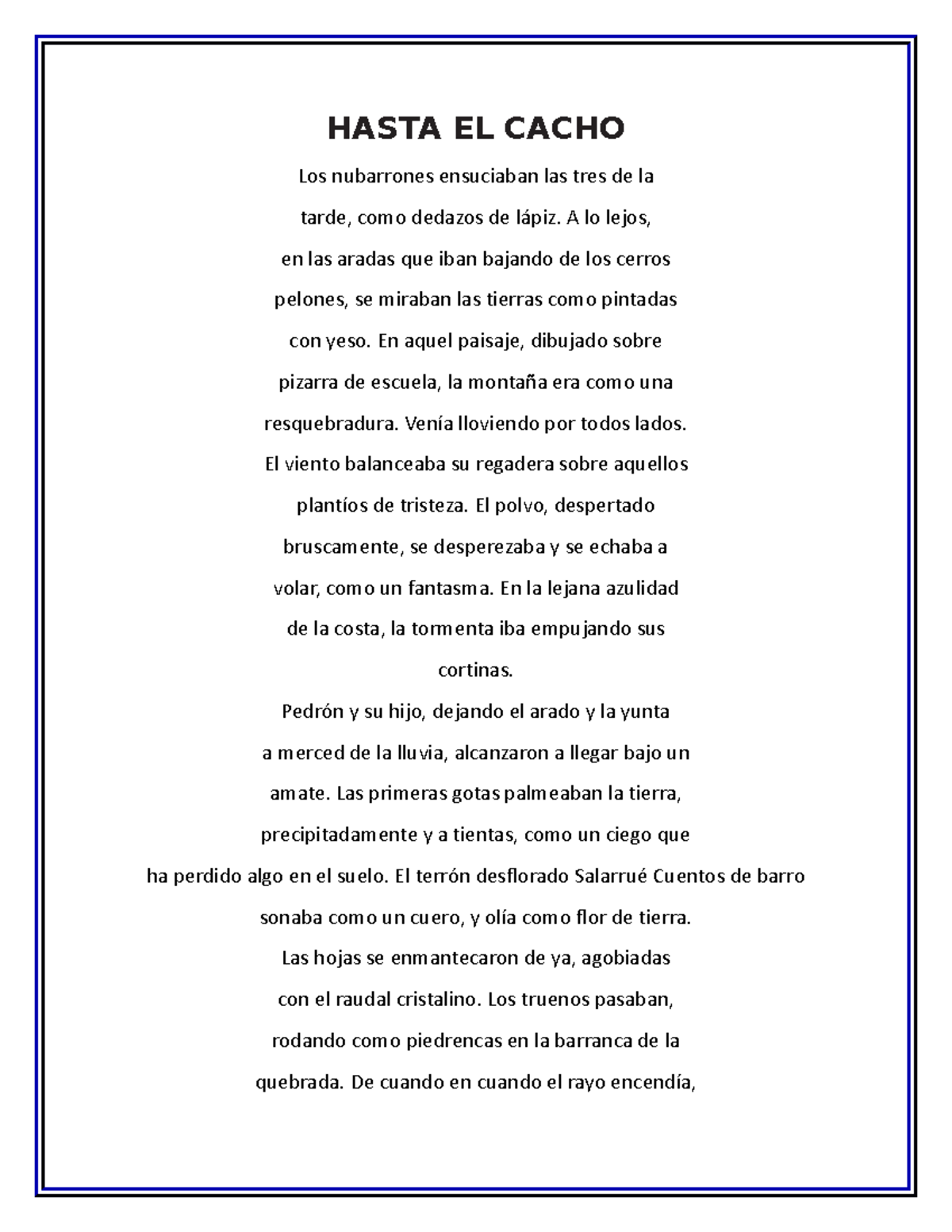 Hasta EL Cacho pag. 82-85 myers - HASTA EL CACHO Los nubarrones ...